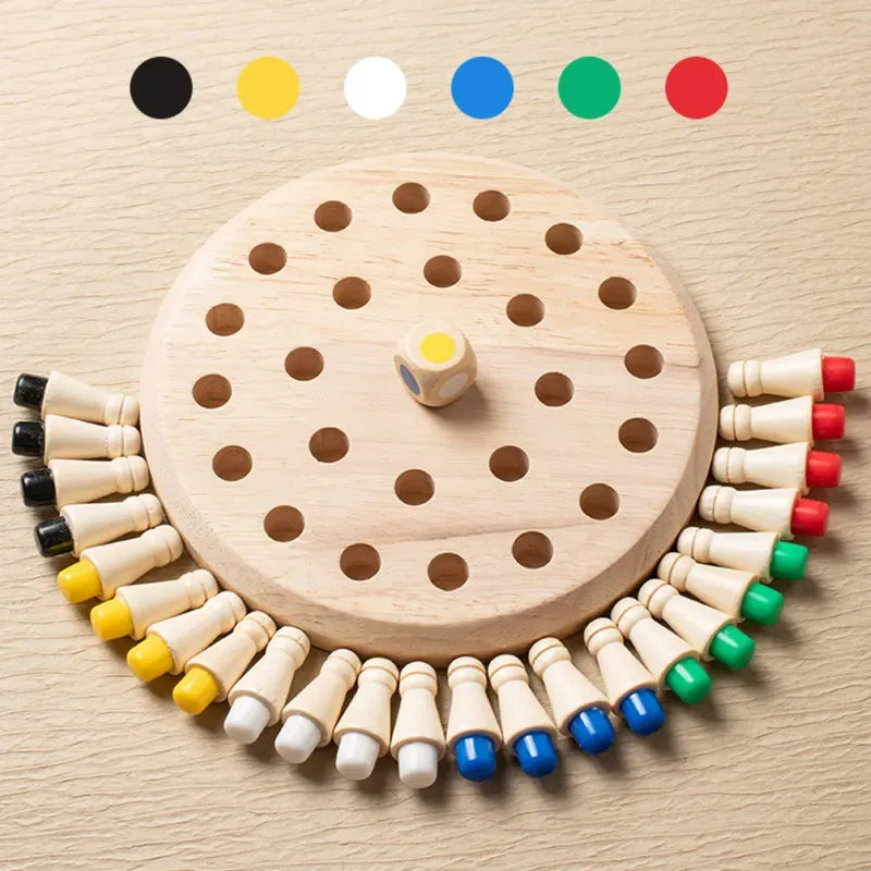 Jogo da Memória Madeira Cores Montessori – Brinccar
